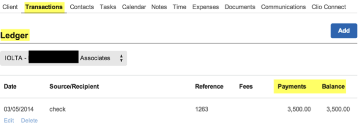 Managing Trust Accounts in Clio - CuroLegal